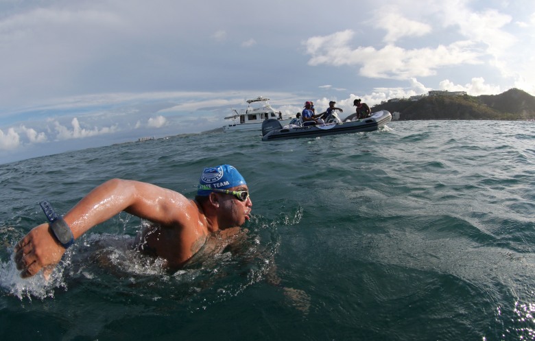 Fastest swim between Puerto Rico and the British Virgin Islands | غينيس ...