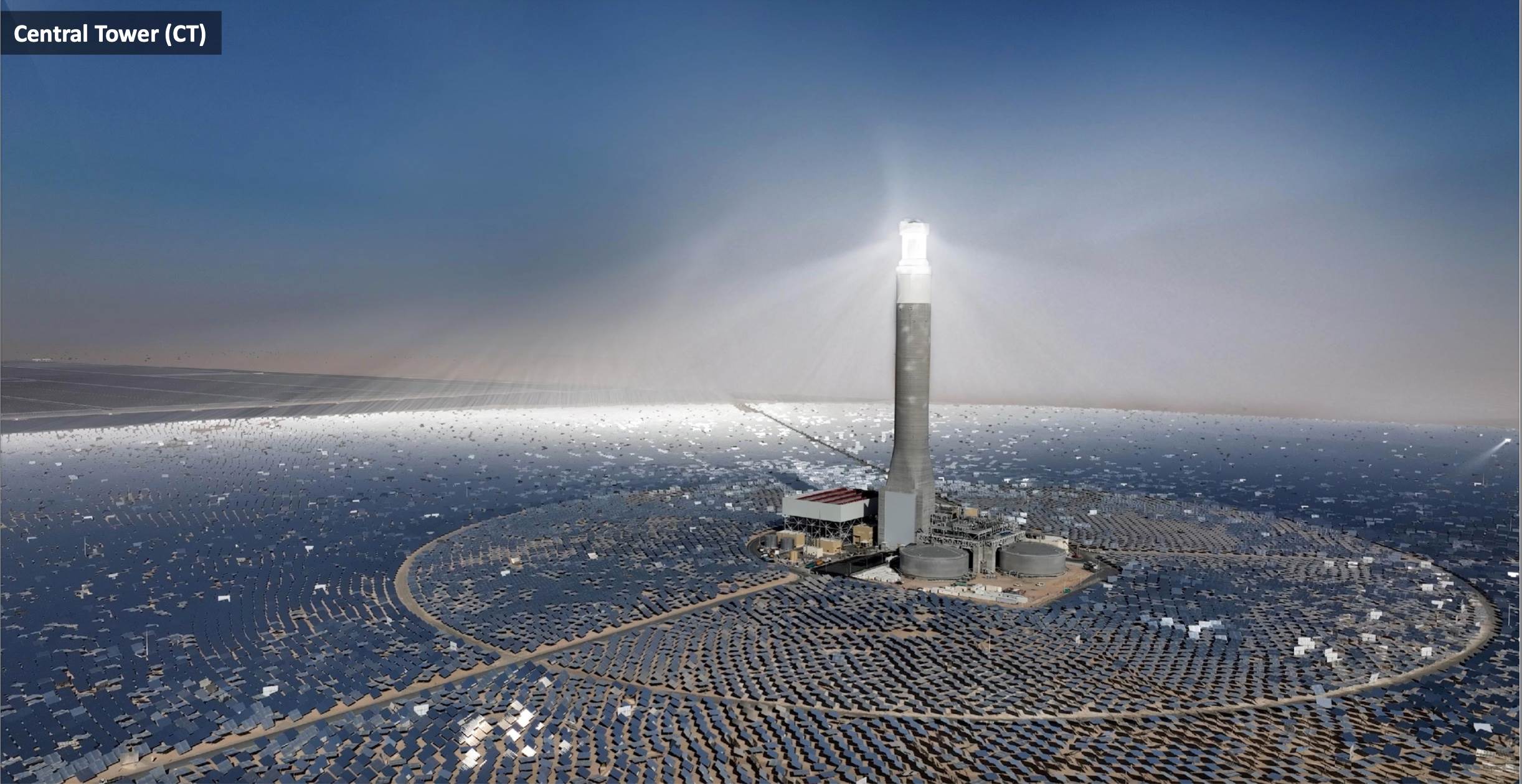 Tallest concentrated solar power tower | غينيس للأرقام القياسية