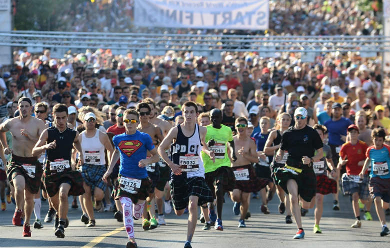 Largest kilt race (traditional kilt) | غينيس للأرقام القياسية